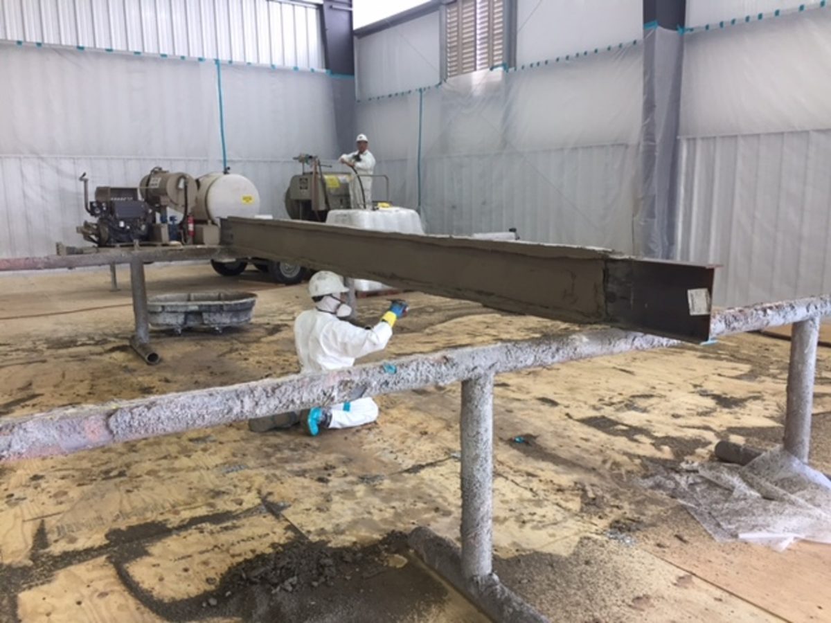 F250 Steel Beam Application | Geopolymer Solutions